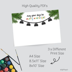 Christmas Lights Handprint Art Craft, May Your Days Be Merry and Bright ...