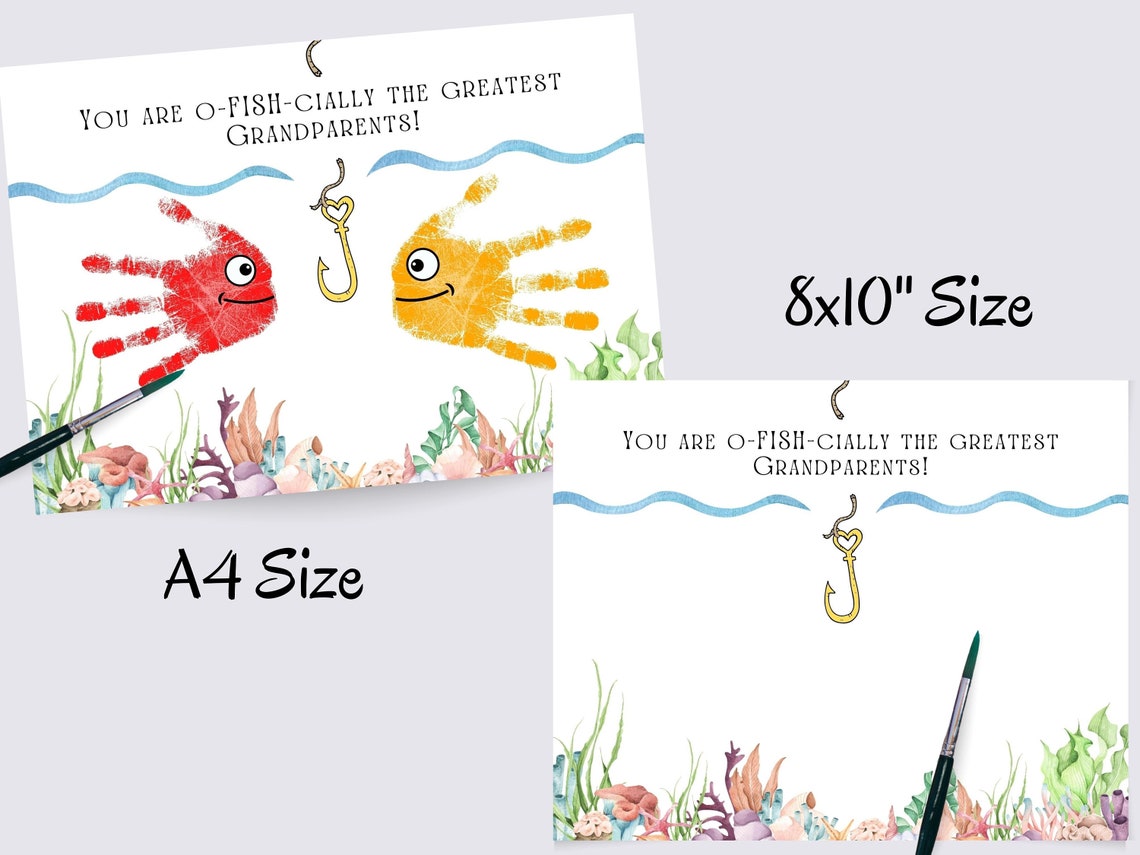 Grandparents Handprint Art Craft Grandparents Day Bundle - Etsy