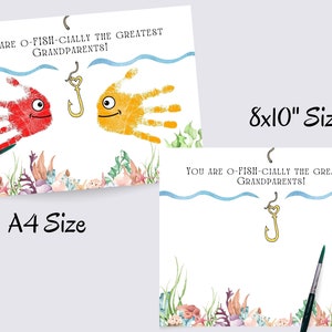 Grandparents Handprint Art Craft, Grandparents Day Bundle, Gift for ...