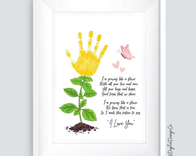 Handprint Craft for Kids | Handprint Art | Keepsake Birthday Gift ...