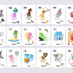 Mega Alphabet Handprint Book, Pre-school, Kindergarten, Classroom ...