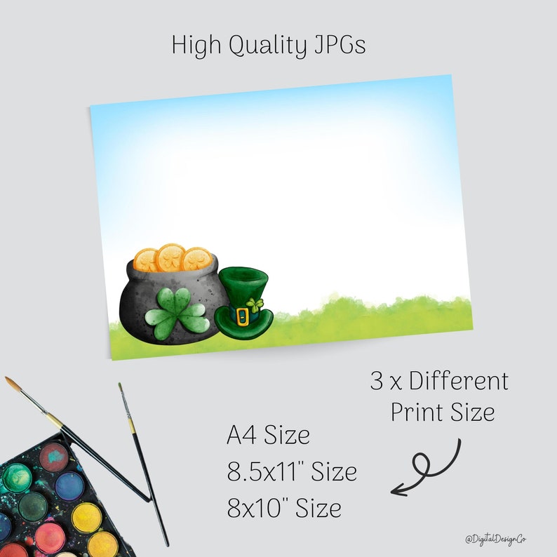 St Patrick's Day Handprint Footprint Art Craft Rainbow - Etsy