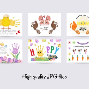 Easter Craft, Handprint Footprint Fingerprint, Happy Easter, Chick ...