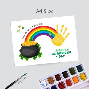 St. Patrick's Day Handprint Art Craft, You Are My Pot of Gold, Kids ...