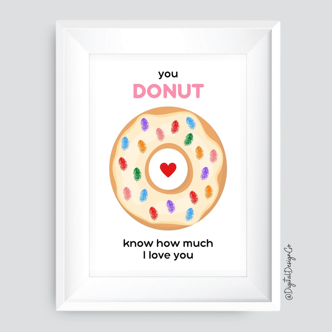You Donut Know, Donut Handprint Craft, Kids Baby Toddler, Valentines ...