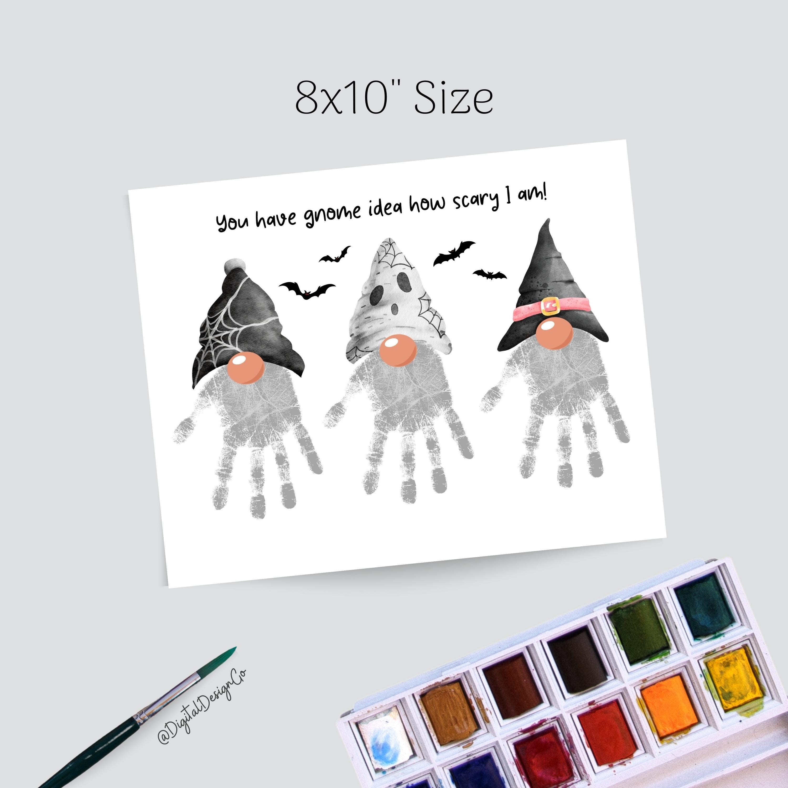 Gnome Halloween Handprint Craft,halloween Handprint Art, Holiday, DIY ...
