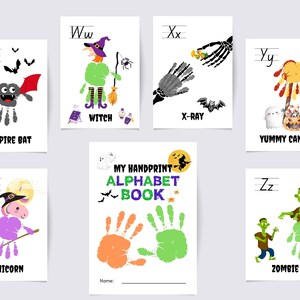 Halloween Handprint, Halloween Alphabet Handprint Art, My Handprint ...
