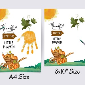 Thanksgiving Day Handprint Art Bundle, Thanksgiving Handprint Craft ...