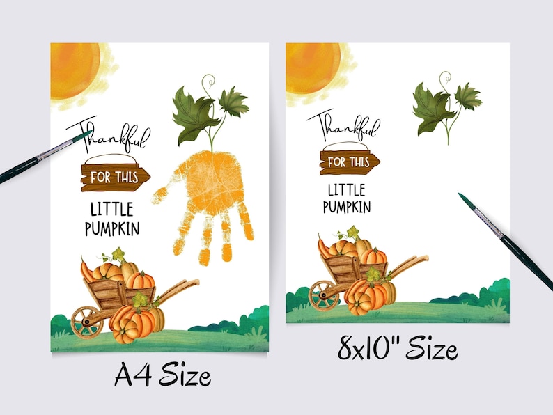 Thanksgiving Day Handprint Art Bundle Thanksgiving Handprint - Etsy