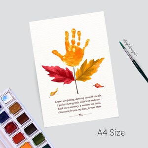 Autumn Fall Handprint Art / Fall Season / Leaf Handprint Craft ...