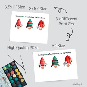Gnome Christmas Handprint Craft, Christmas Handprint Art, Holiday, DIY ...