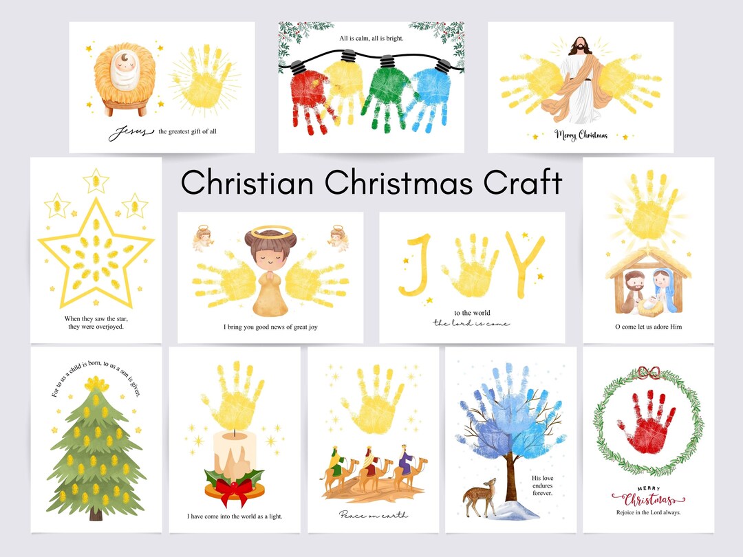 Christian Christmas Handprint Craft, Nativity Handprint, Kids Baby ...