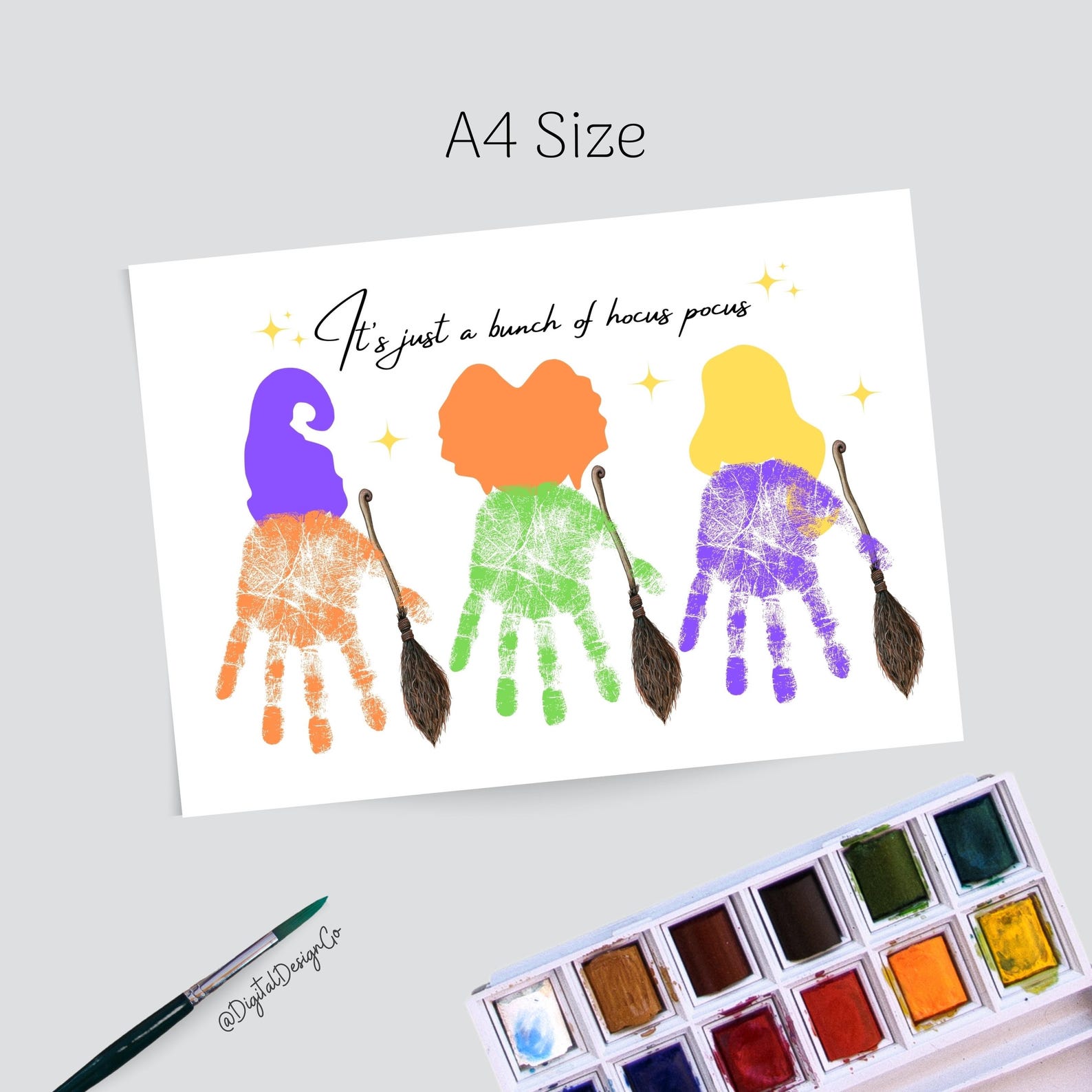 Hocus Pocus Handprint Art Craft, It's Just a Bunch of Hocus Pocus ...