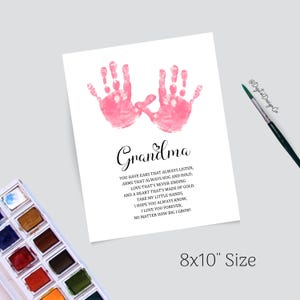 Grandma Handprint Art, Valentine's Day, Mother's Day, Birthday, Kids ...
