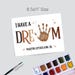I Have A Dream, Black History Month Handprint Art, MLK Day Craft, Kids ...