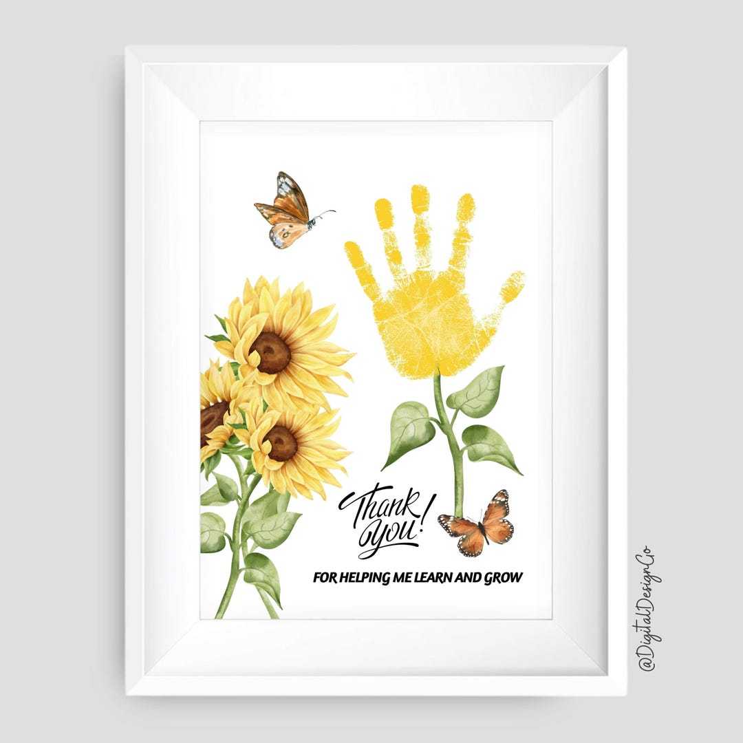 Teacher Appreciation, Flower Handprint Art, Kindergarten, Preschool ...