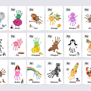 Mega Alphabet Handprint Book, Pre-school, Kindergarten, Classroom ...