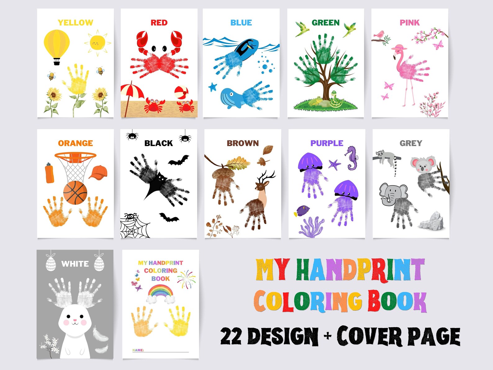 My Handprint Coloring Book Handprint Art Craft Handprint - Etsy