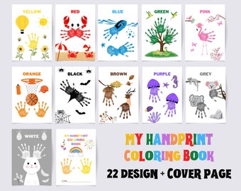 Handprint Memory Book - Etsy