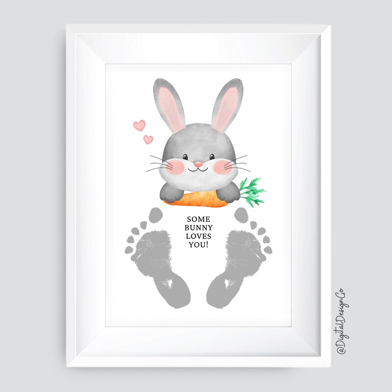 Spring Footprint Art - Etsy
