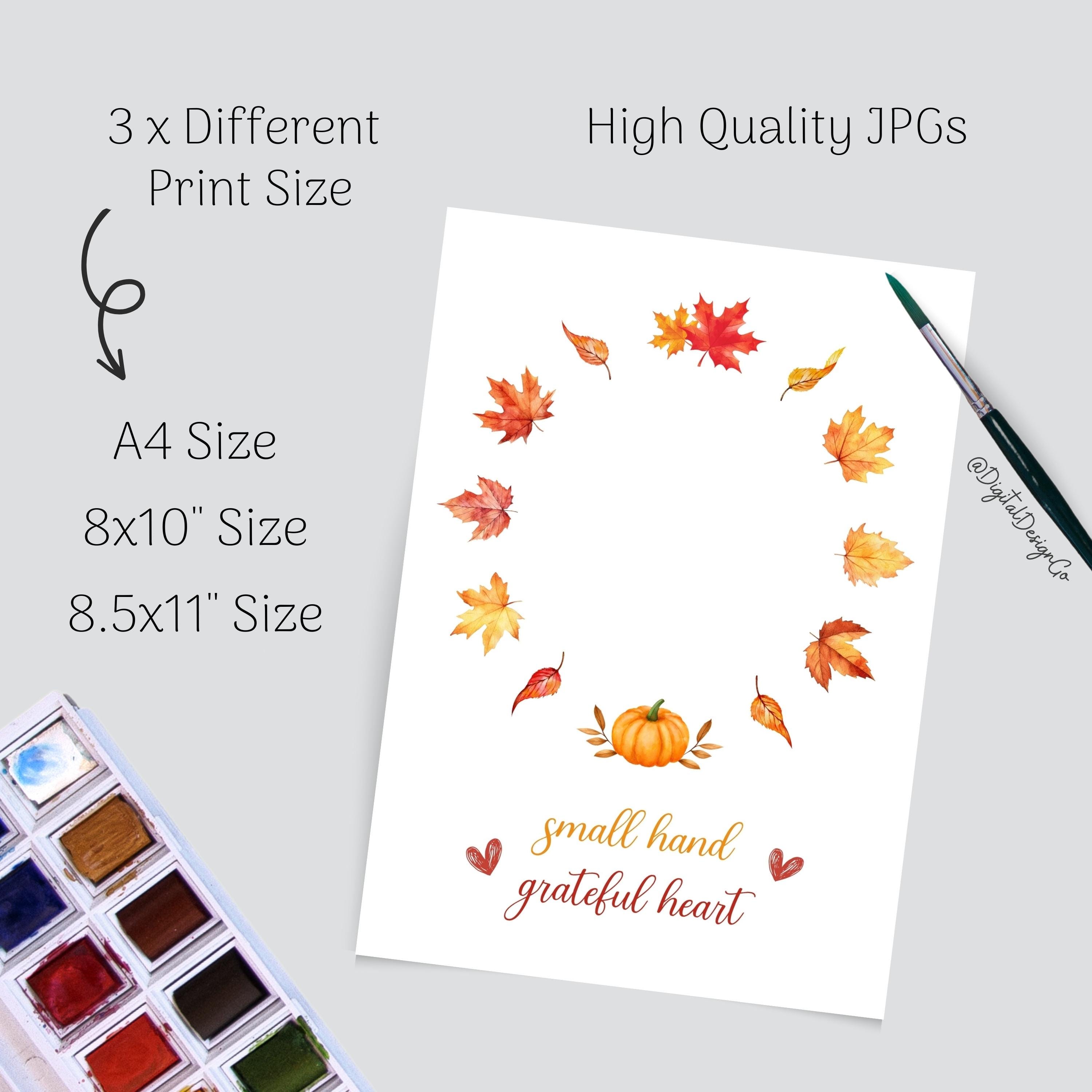 Thanksgiving Handprint Art / Fall Craft / Fall Season Frame / Kids Baby ...