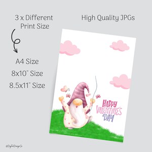 Gnome Handprint Footprint Art Craft, Happy Valentine's Day, Balloon ...
