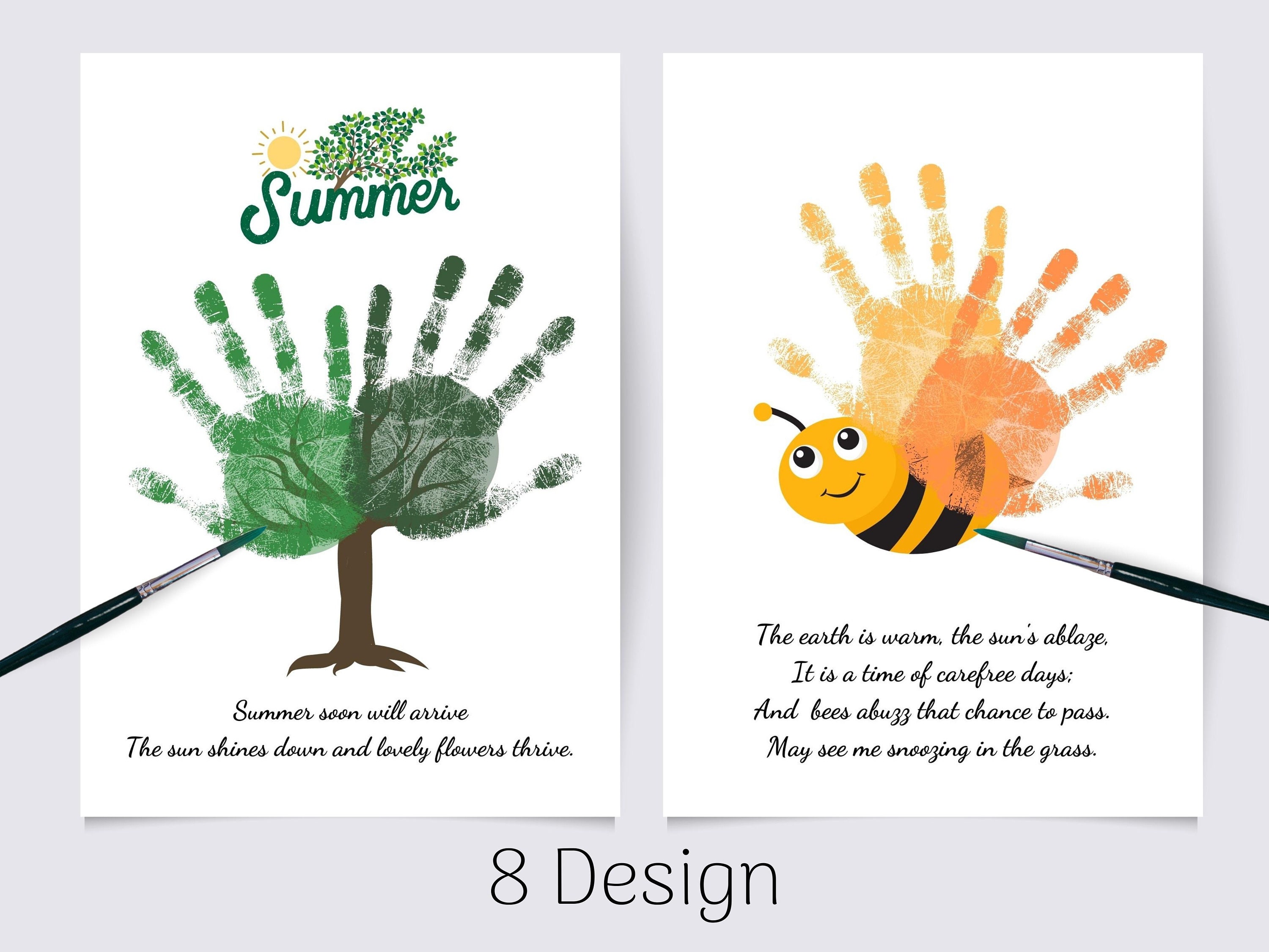 Seasons Handprint Craft Art Tree Poem Four Seasons Craft - Etsy México