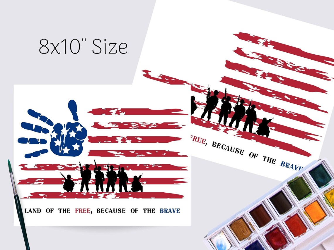 Flag Handprint Craft Fourth of July Handprint Handprint Art - Etsy