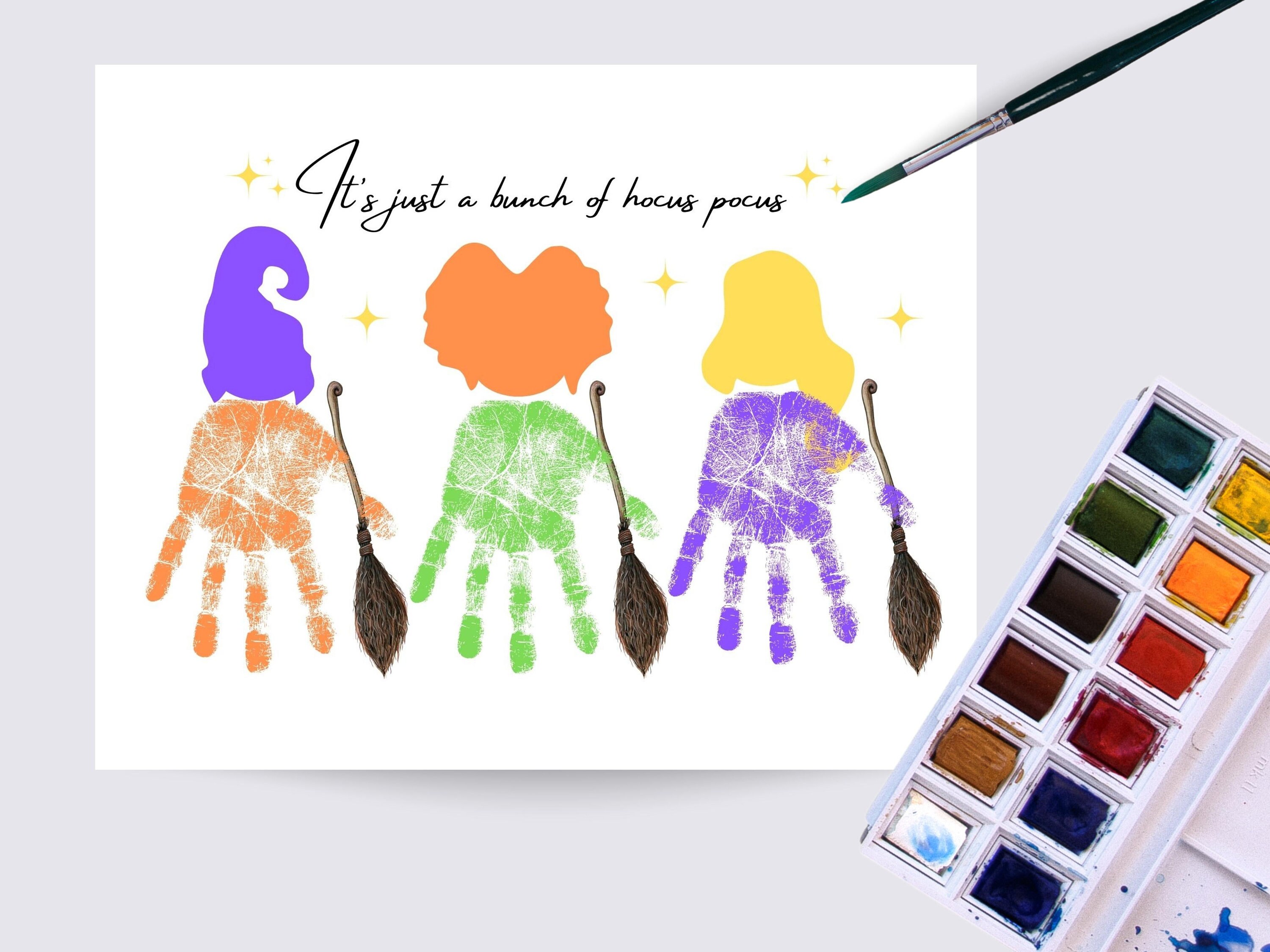 Hocus Pocus Handprint Art Craft It's Just a Bunch of - Etsy