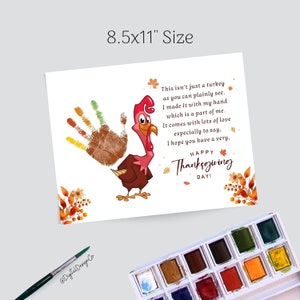 Happy Thanksgiving Day Handprint Craft, Poem, Turkey Handprint Craft ...