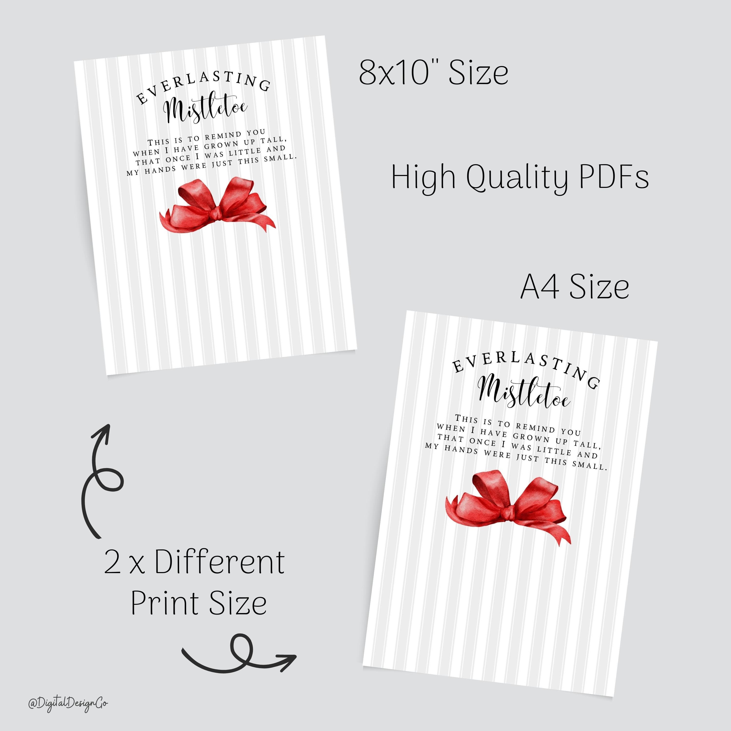 Christmas Mistletoe Handprint Art Craft Christmas Xmas Craft - Etsy