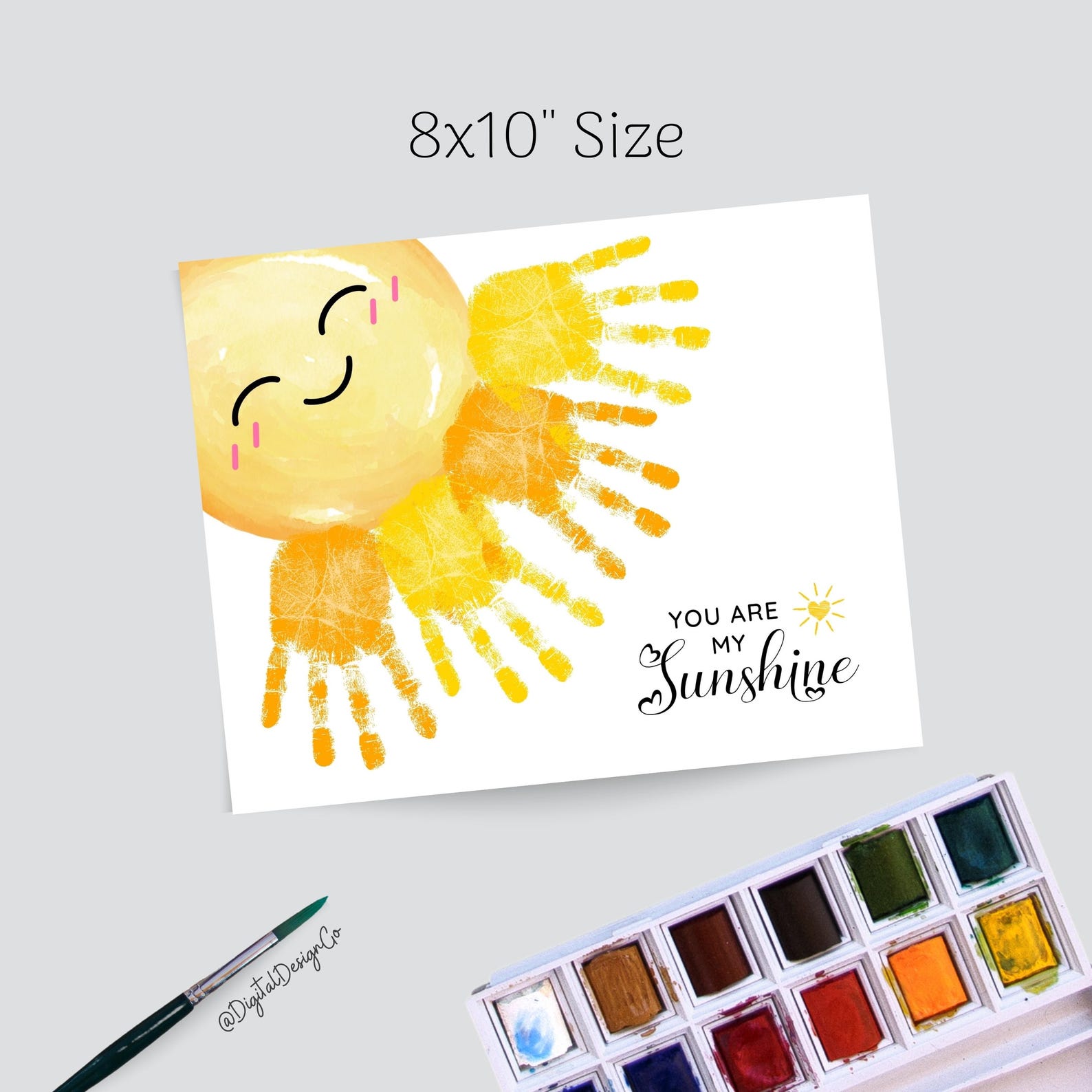 You Are My Sunshine Handprint Art Craft, Kids Baby Toddler, Valentines ...