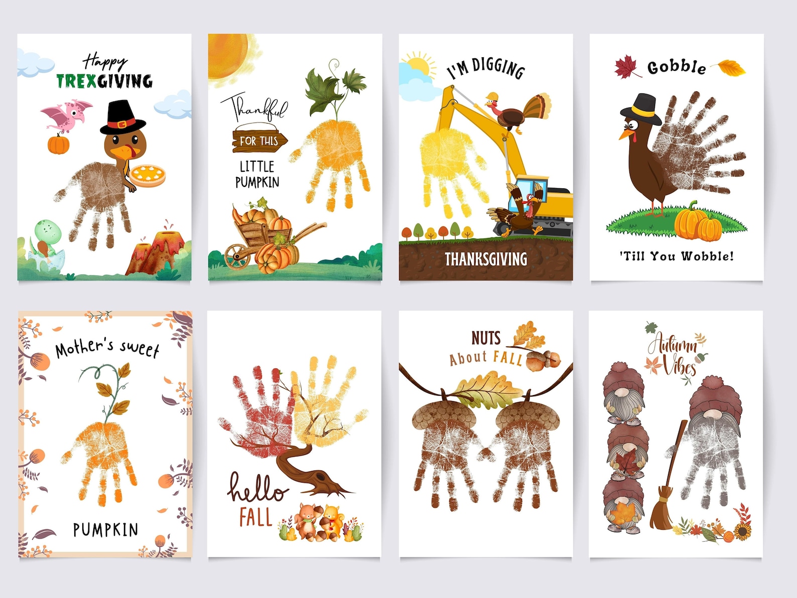 Fall Thanksgiving Mega Bundle Thanksgiving Handprint - Etsy
