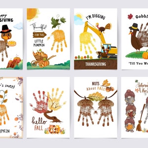 Fall Thanksgiving Mega Bundle, Thanksgiving Handprint Footprint Art ...