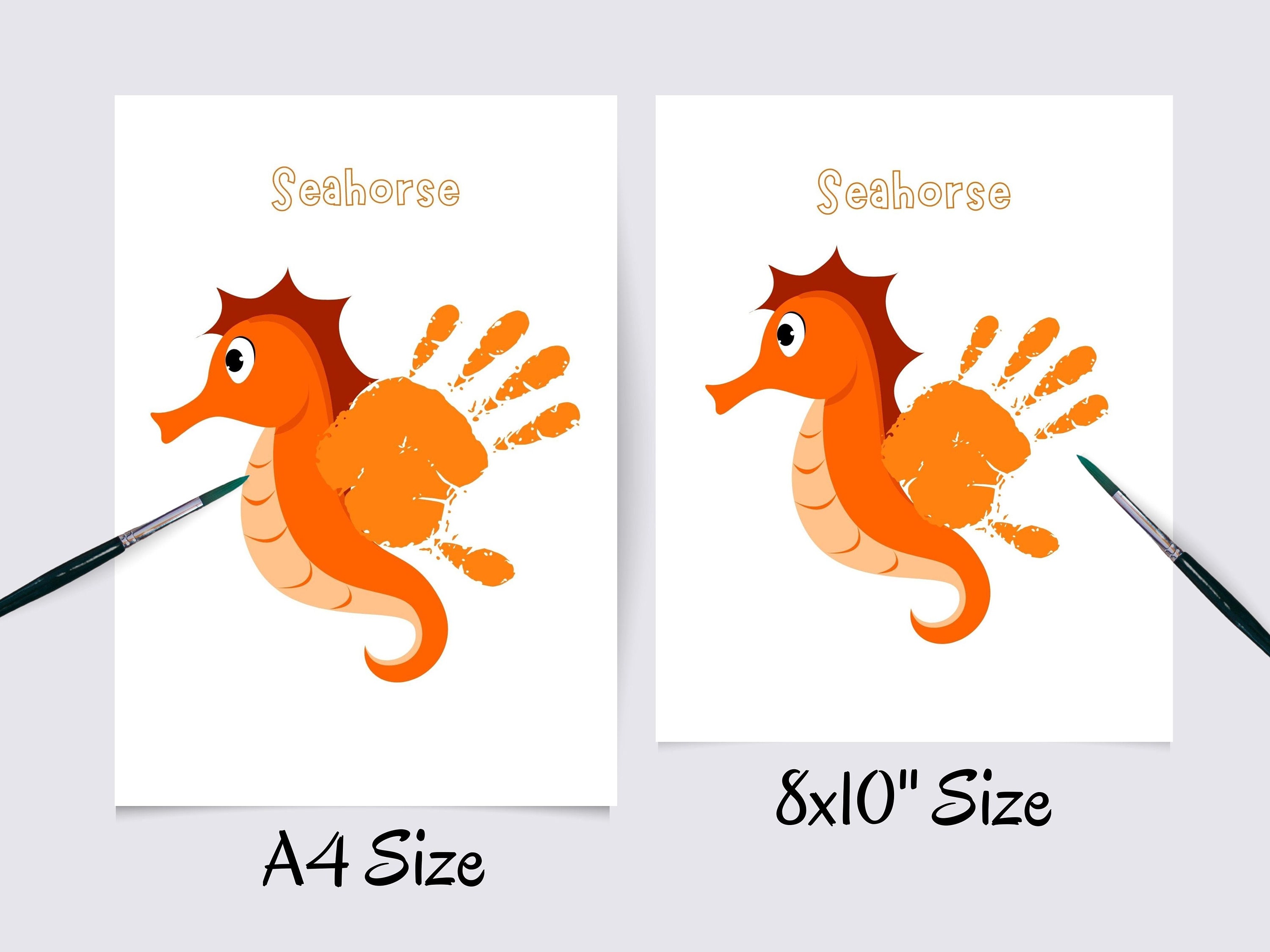 Sea Animals Handprint Art, Summer Craft, Classroom Nursery Activity ...