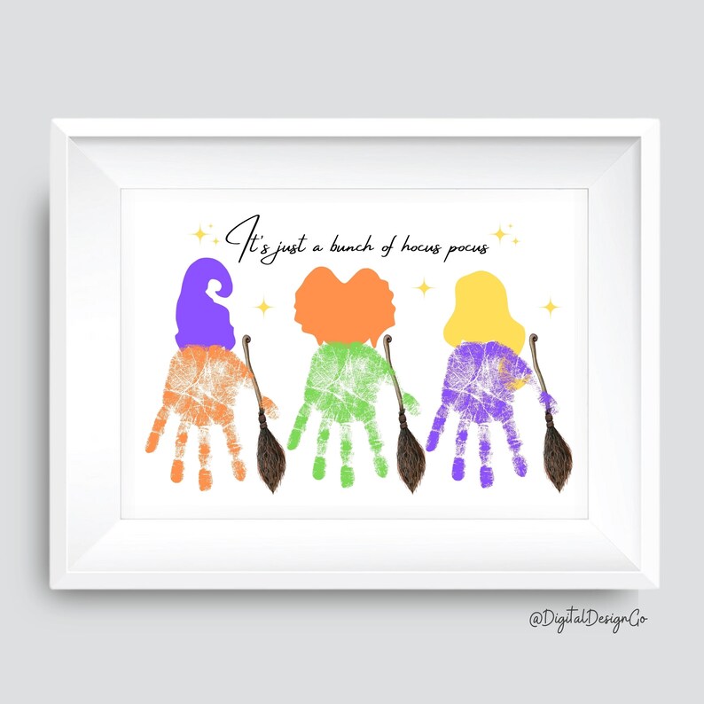 Hocus Pocus Handprint Art Craft, It's Just a Bunch of Hocus Pocus ...