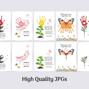 Mother's Day Bundle, Handprint Art Craft, Gift for Mother, DIY Craft ...