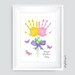 Flower Handprint Art Craft, Mother's Day Flower Handprint Craft for ...