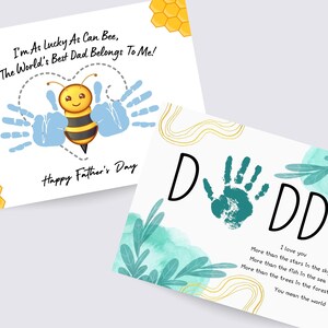 Fathers Day Mega Bundle Handprint/footprint, Fathers Day Handprint ...