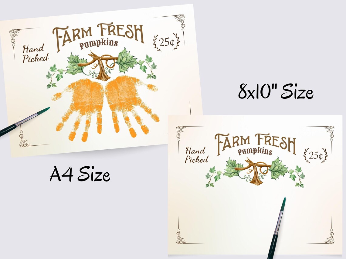 Halloween Handprint Footprint Art Craft Bundle Halloween - Etsy