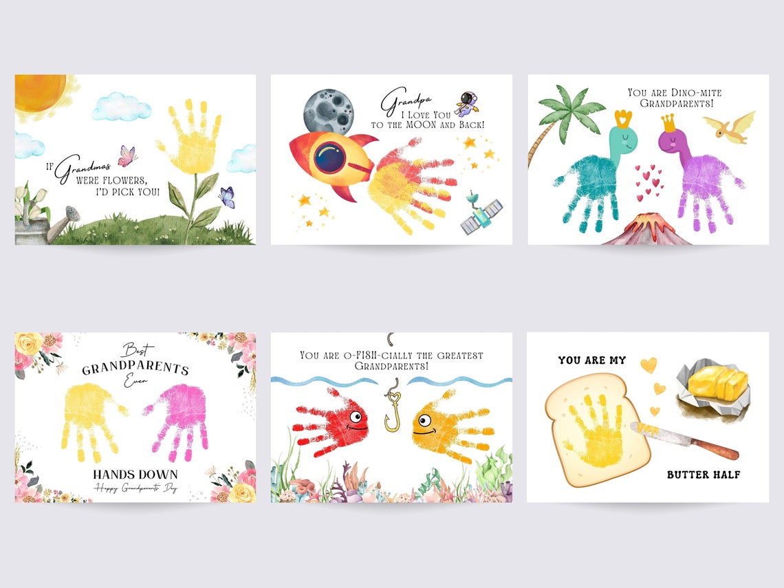Grandparents Day Mega Bundle Grandparents Handprint Art - Etsy