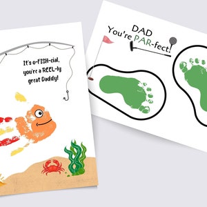 Fathers Day Mega Bundle Handprint/footprint, Fathers Day Handprint ...