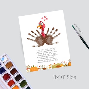 Turkey Handprint Art, Turkey Poem, Thanksgiving Handprint Art Craft ...