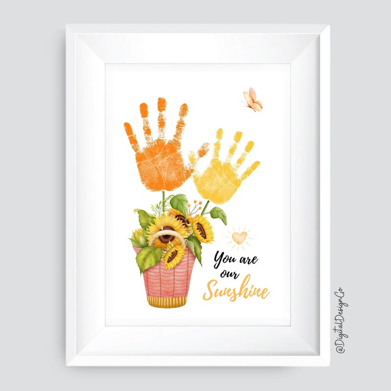 You Are My Sunshine Handprint - Etsy