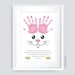 Easter Bunny Handprint Art Craft, Happy Easter Poem, Bunny Handprint ...