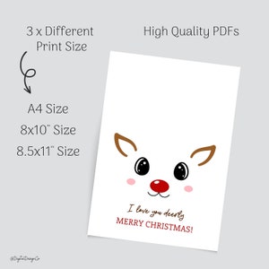 Christmas Handprint Art, I Love You Deerly, Christmas Reindeer Craft ...