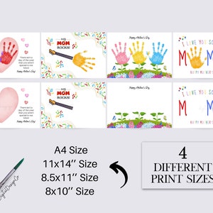 Mother's Day Bundle, Handprint Art Craft, Gift for Mother, DIY Craft ...