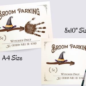 Halloween Handprint Footprint Art Craft Bundle, Halloween Decor ...