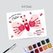 Butterfly Handprint Art Craft, Happy Valentine's Day, You Make My Heart ...