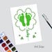Lucky Clover Footprint Craft, St. Patrick's Day, Baby Toddler Footprint ...